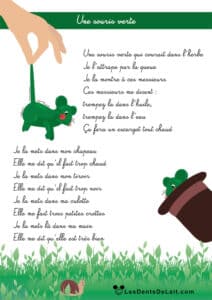 Comptine : Une souris verte, qui courait dans l’herbe